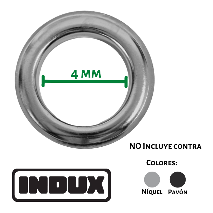 Ojillo Indux 11z 4mm - La Gamuza